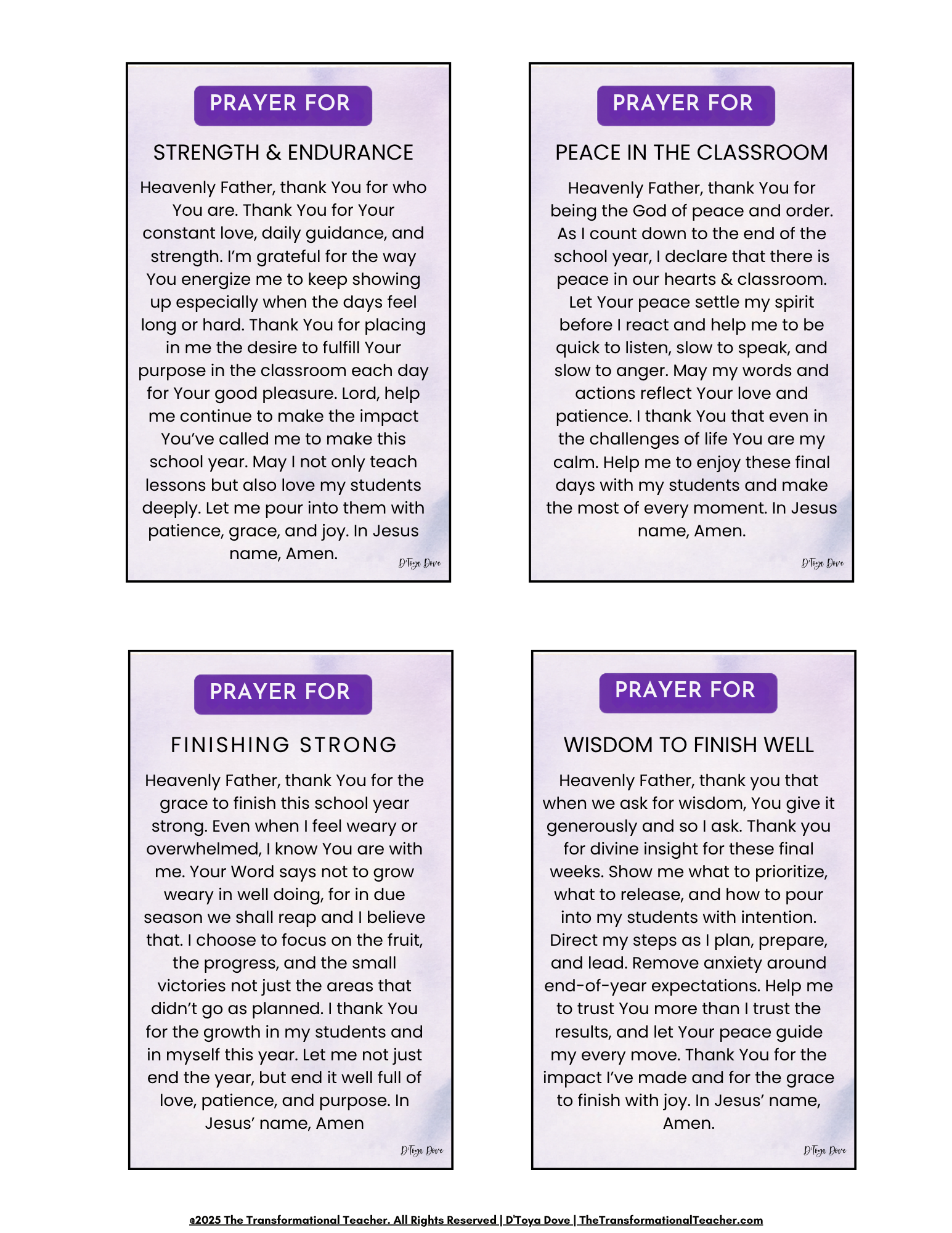 Finish Strong: Prayer & Scripture Toolkit for Teachers – The ...